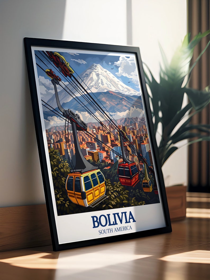 Bolivia Travel Print la Paz Illimani Mountain Print La Paz Illimani ...