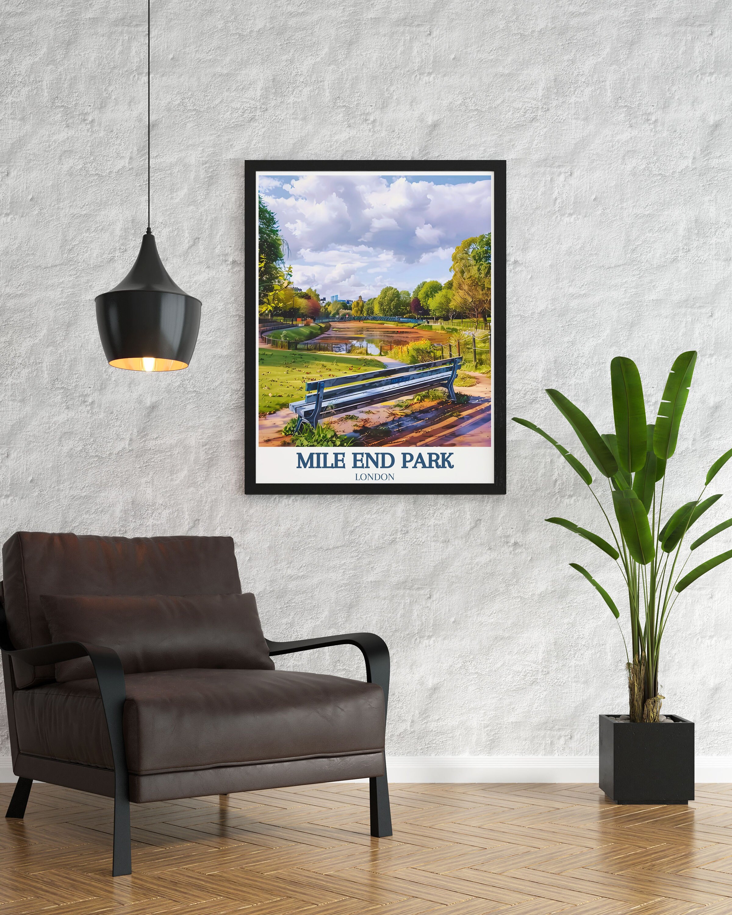 Mile End Park Poster - Mile End Road Prints - Beautiful East London ...