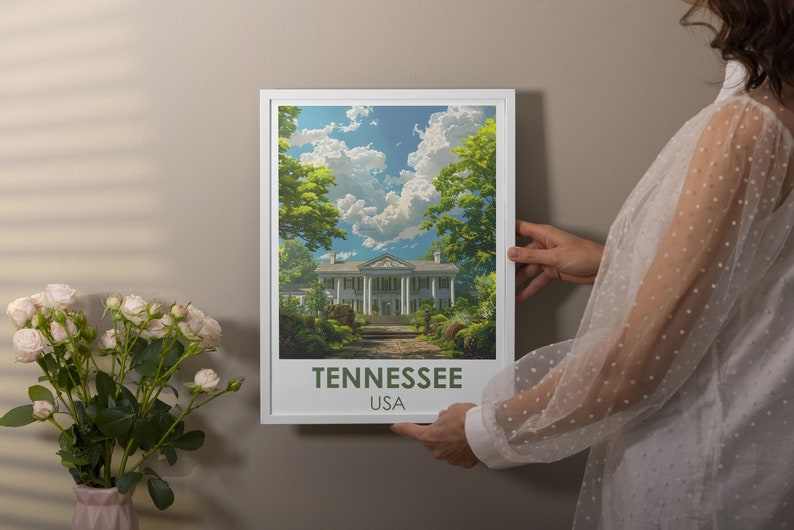 Tennessee Poster - Graceland Print - Graceland Tennessee Print ...