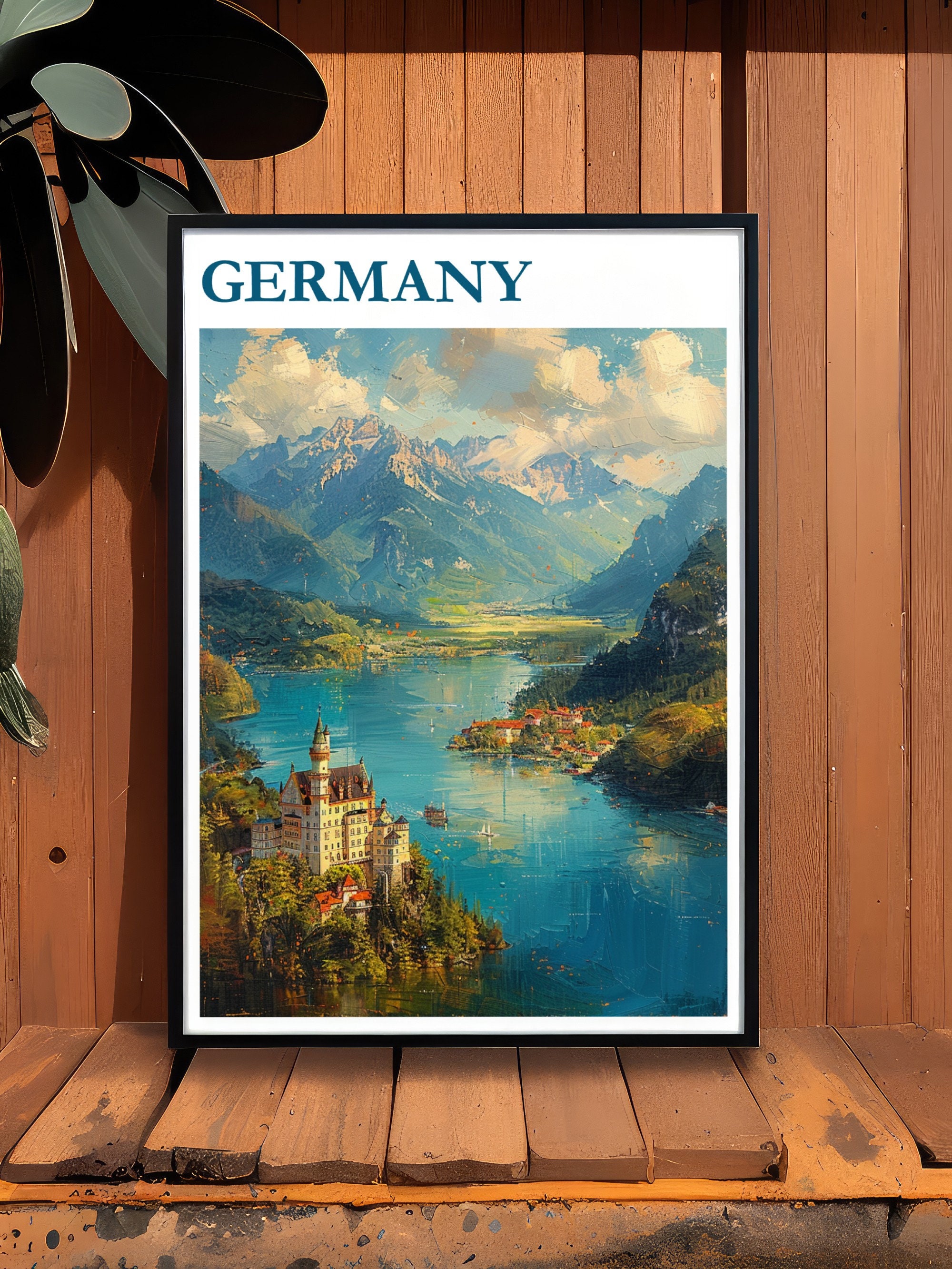 Germany Wall Art Neuschwanstein Castle Art and Europe Posters ...