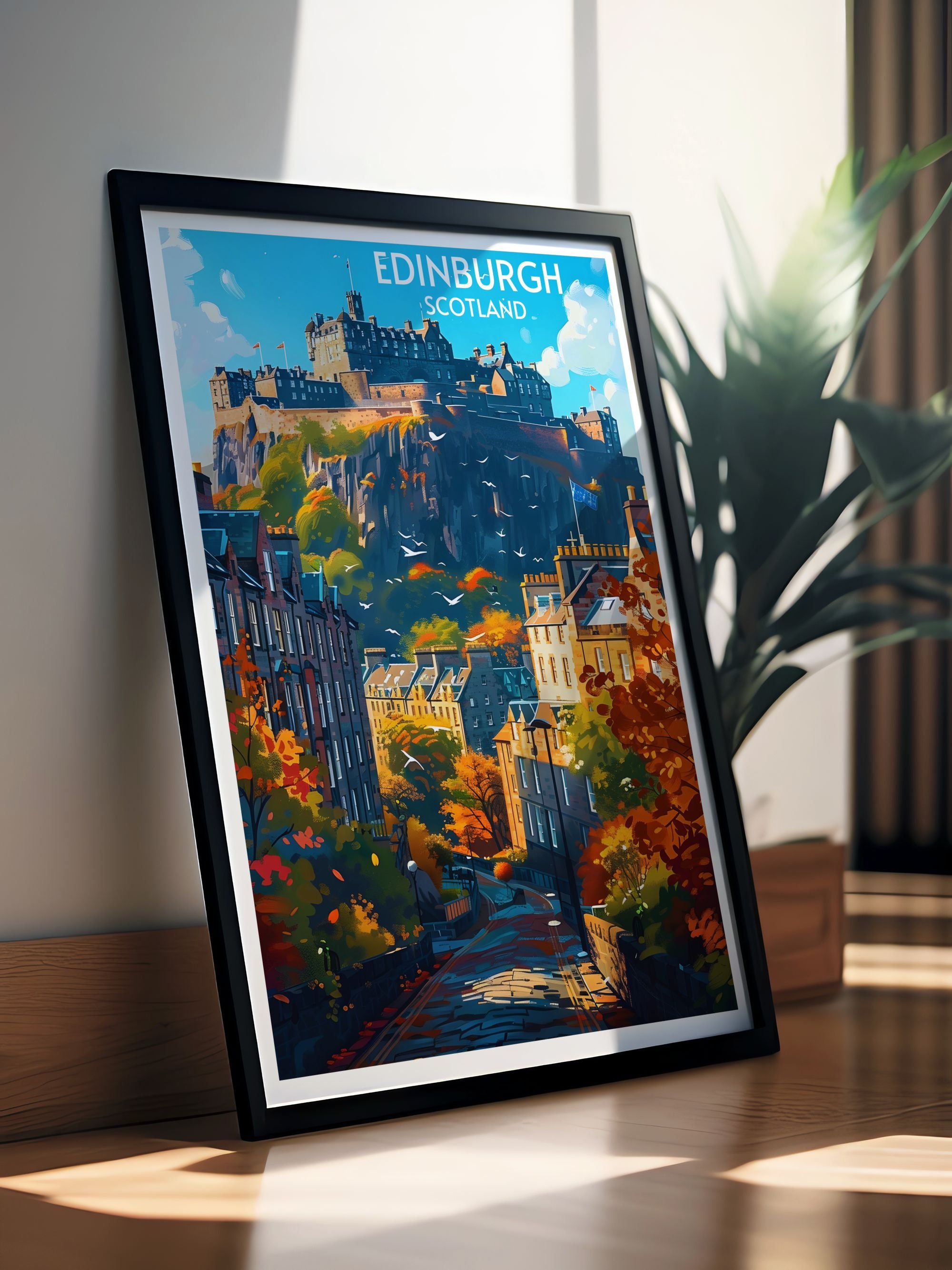 Majestic Edinburgh Castle Posters Edinburgh Castle Art for Timeless ...