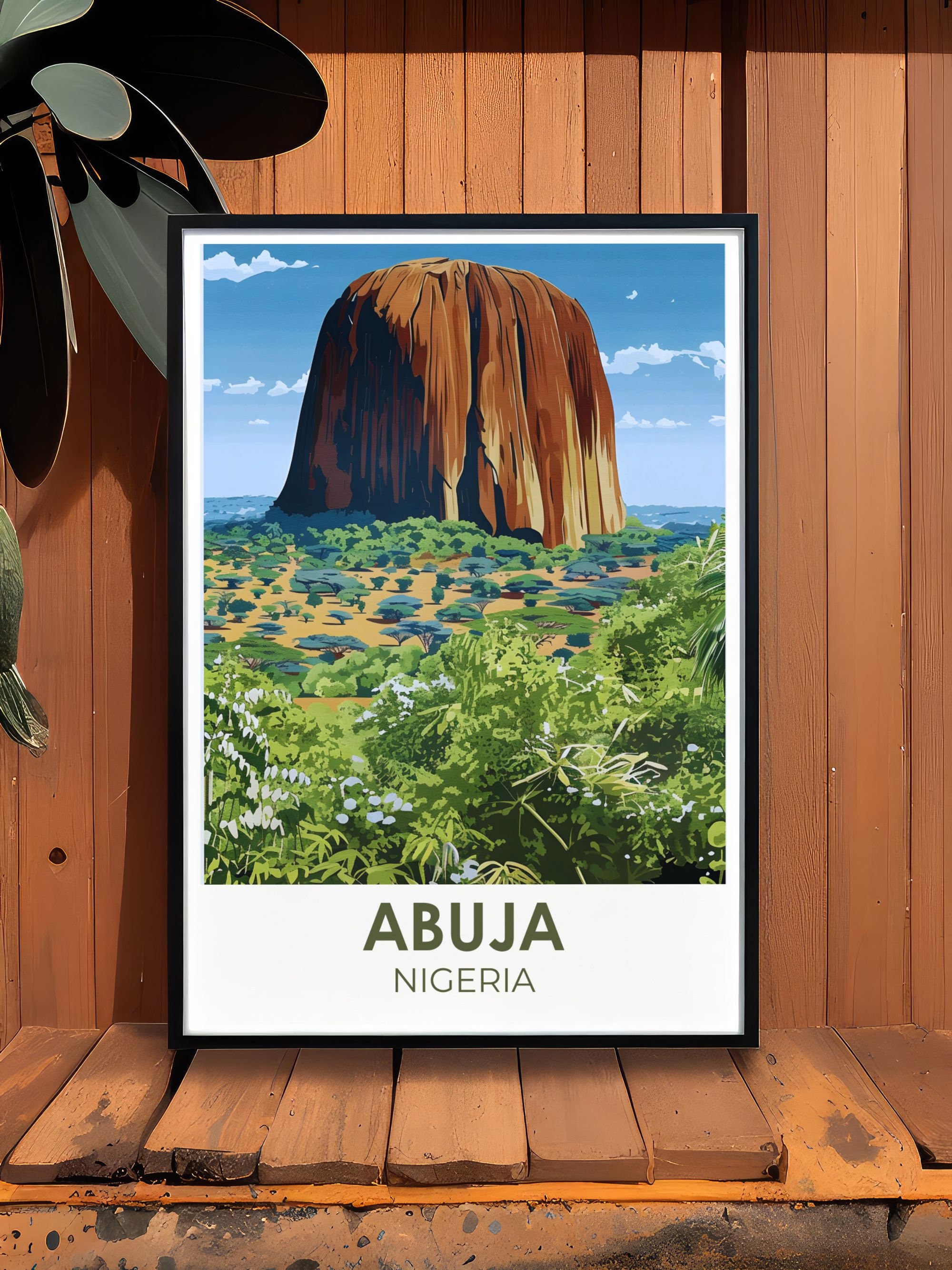 Nigeria Poster Nigeria Decor Zuma Rock Fine Line Print Zuma Rock Gift ...
