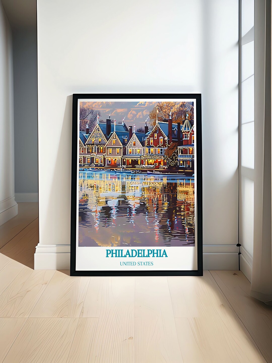 Philadelphia Skyline Stunning Travel Print Collection - Boathouse Row ...