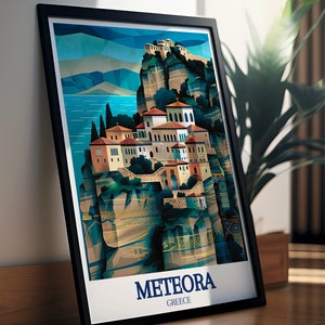 Meteora Posters Collection - Varlaam Monastery Art - Kalampaka Views ...