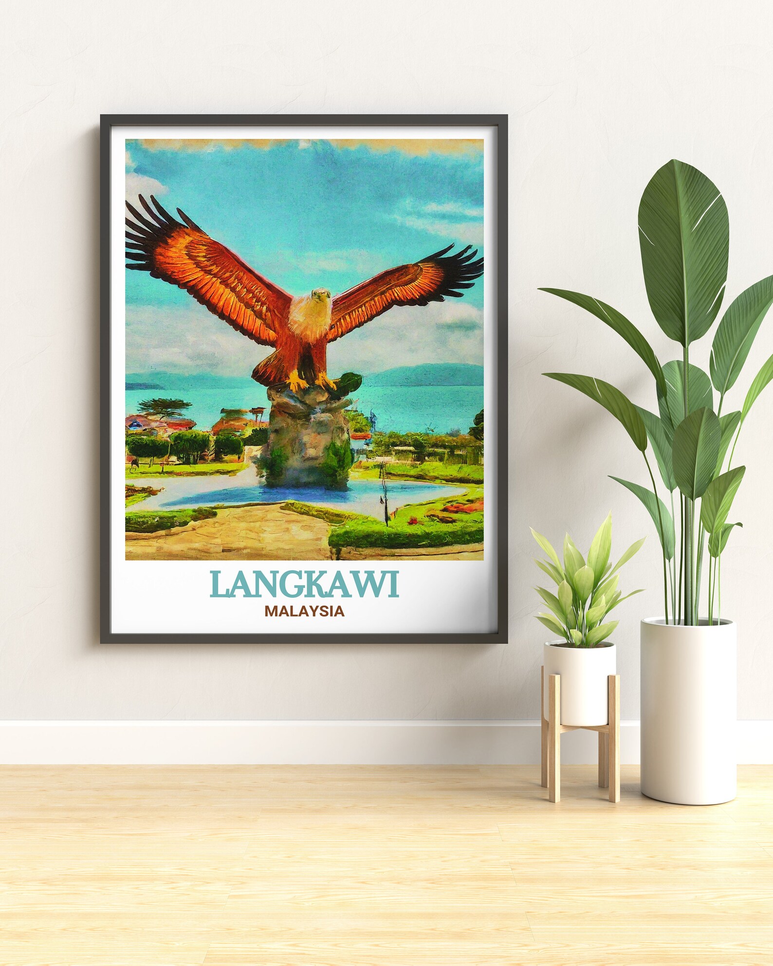 Langkawi Travel Poster Eagle Square Travel Print Eagle Square Decor ...