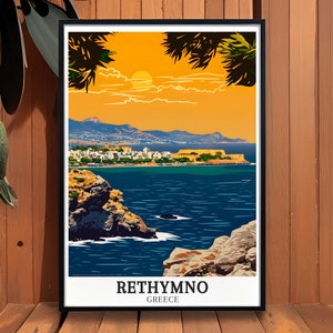 Rethymno Wall Art - Fortezza Crete Print - Fortezza of Rethymnon Poster ...