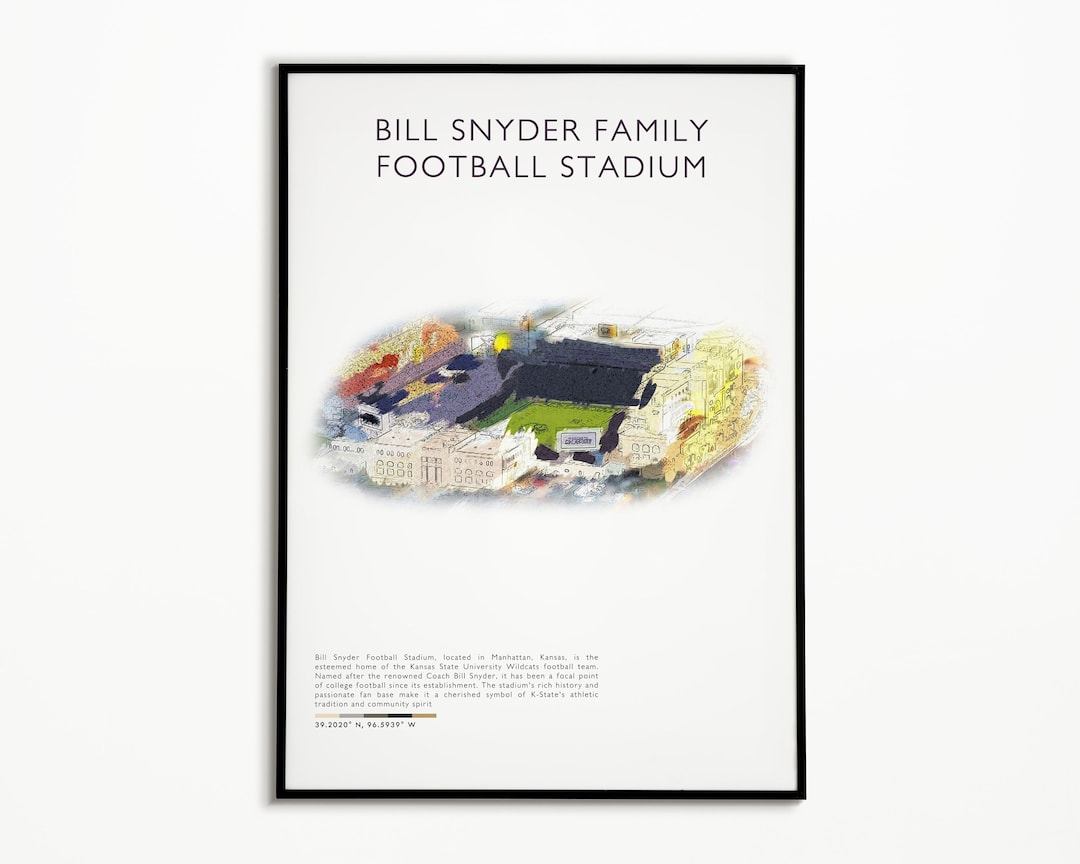 Kansas State Wildcats Stadium Art Bill Snyder Family Football Stadium ...
