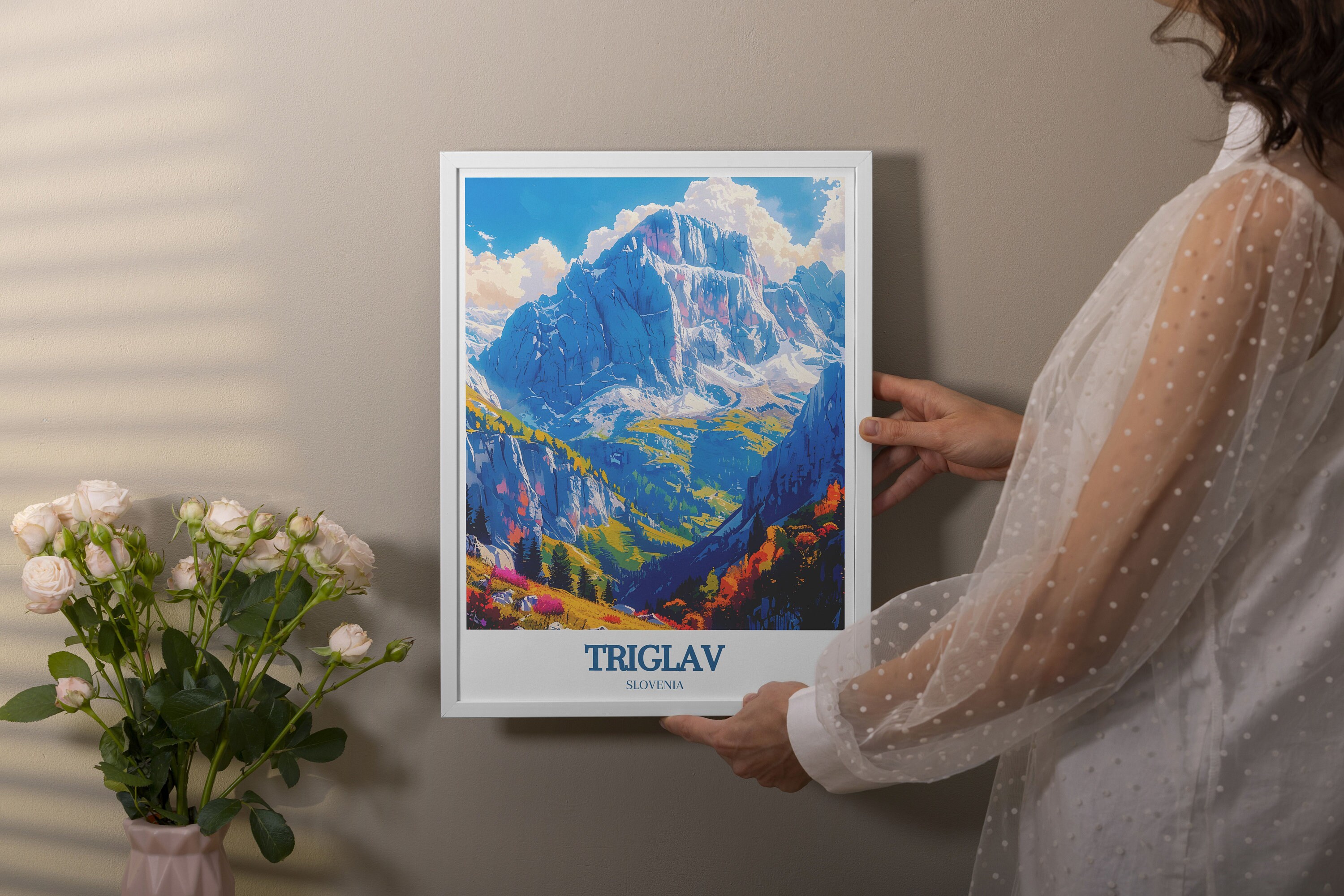 Triglav National Park and Lake Bled Retro Posters Triglav and Pikes ...