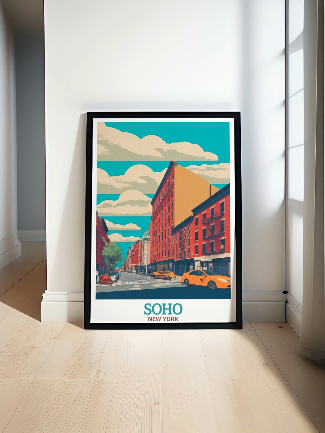Soho Travel Posters - Spring Street Art Collection - Dynamic Spring ...