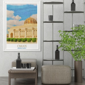 Oman Wall Art - Sultan Qaboos Grand Mosque Posters - Arabian Elegance ...