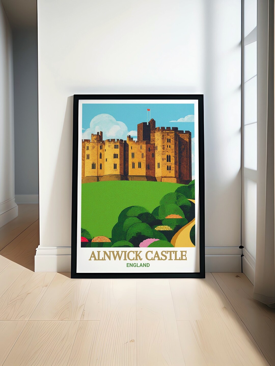 Alnwick Travel Print - Alnwick Castle Travel Posters - Northumberland ...