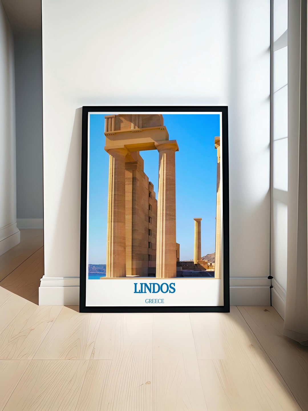 Lindos Rhodes Art Collection - Rhodes Island Prints Visual Celebrations ...