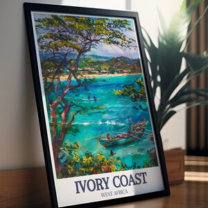 Ivory Coast Print - Assinie Mafia Lagoon Print - Grand-bassam Beach ...