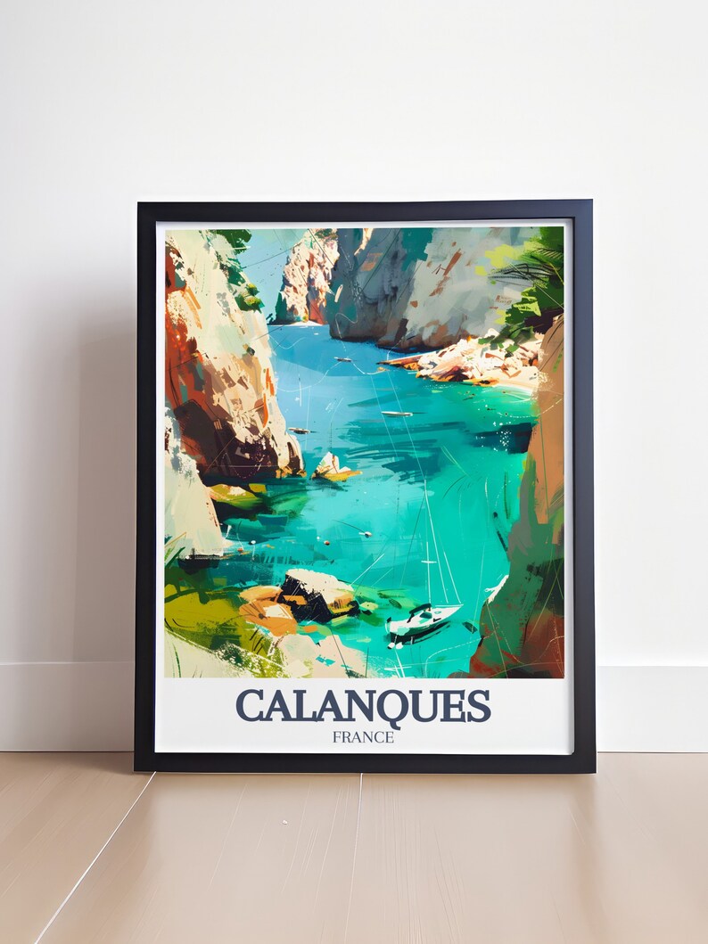 Calanques Travel Poster Calanque D'en-vau and Calanque De Morgiou ...