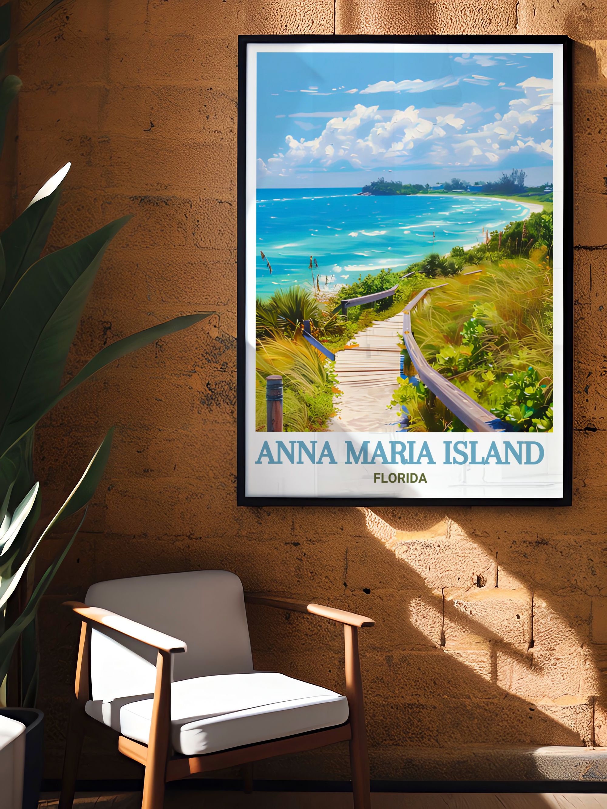 Florida Anna Maria Island Travel Print Leffis Key Preserve Artwork ...
