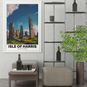 Isle of Harris Print - Callanish Standing Stones Poster - Scottish ...