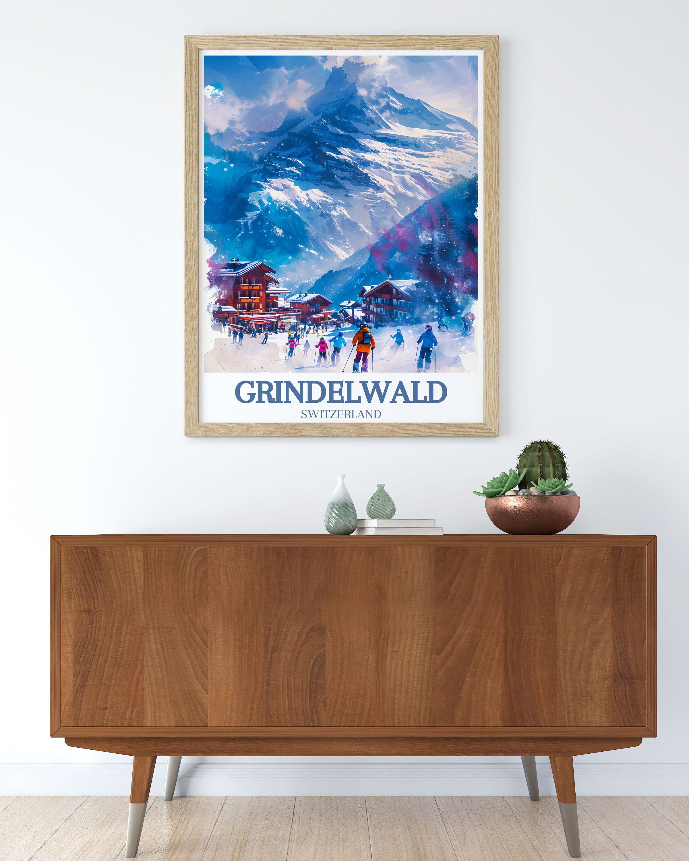 Grindelwald Posters - Swiss Alps Wall Art - Jungfrau Print ...