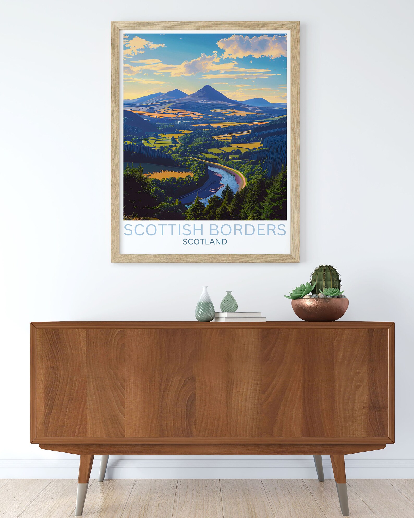 Scottish Borders Poster - Scotts View Poster - Scottish Borders Print ...