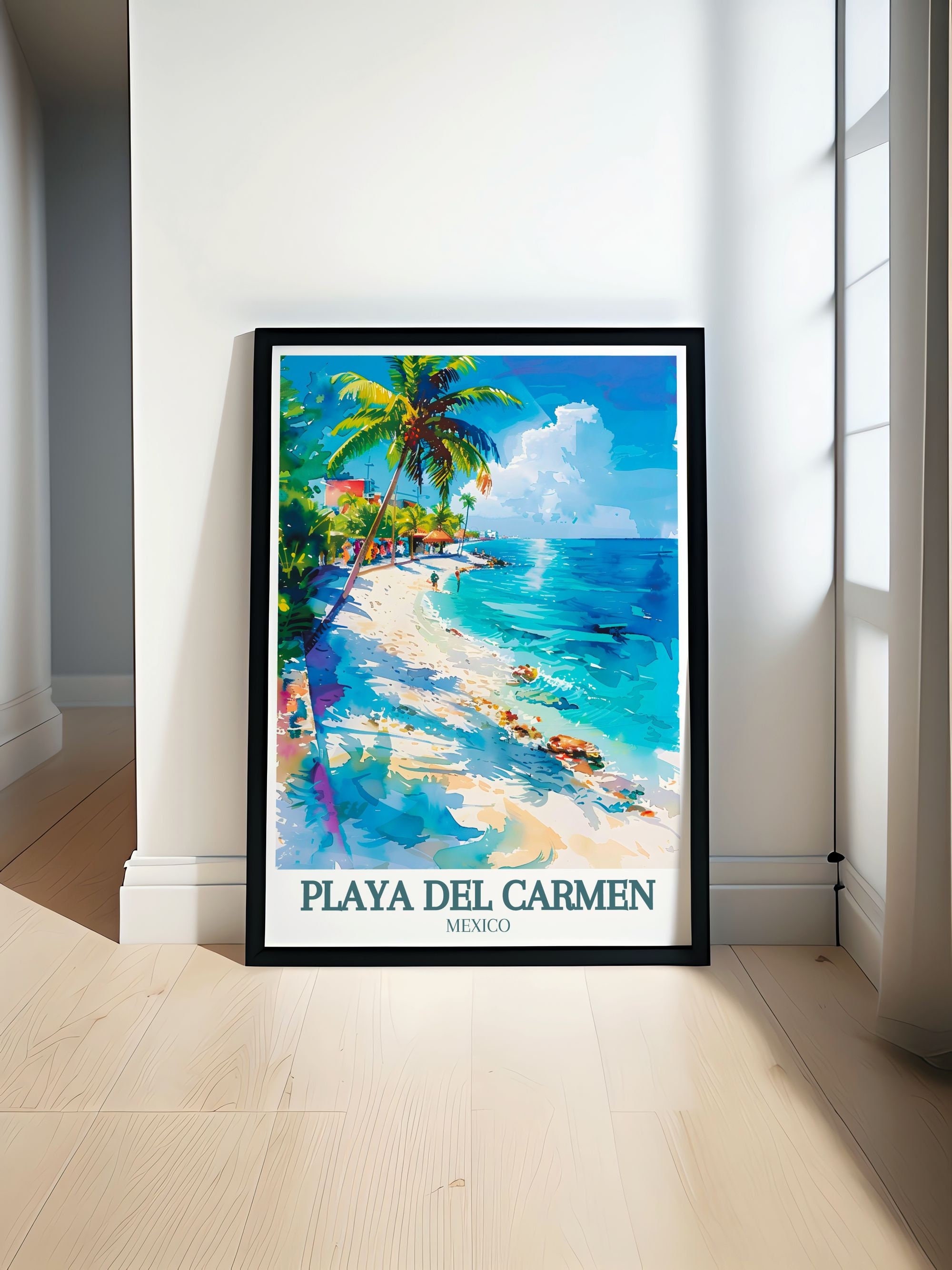 Playa Del Carmen Art - Caribbean Sea Artwork - Playa Del Carmen Prints ...