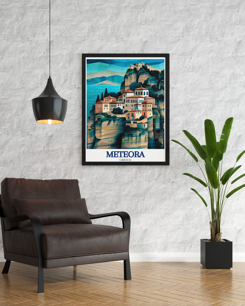 Meteora Posters Collection Varlaam Monastery Art Kalampaka Views ...