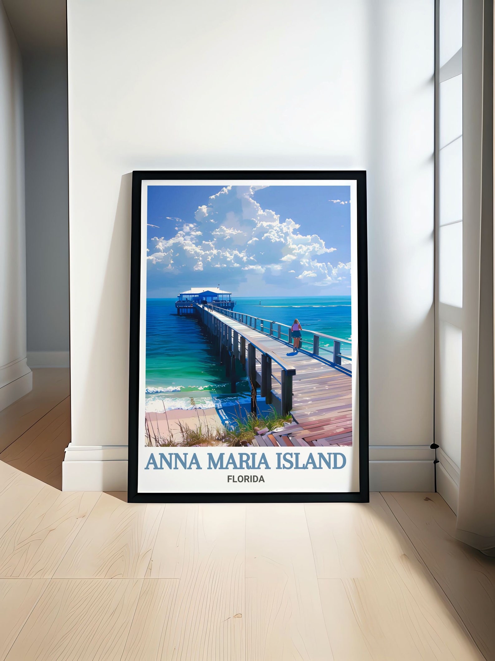 Florida Anna Maria Island Wall Art Anna Maria City Pier Art Print Anna ...