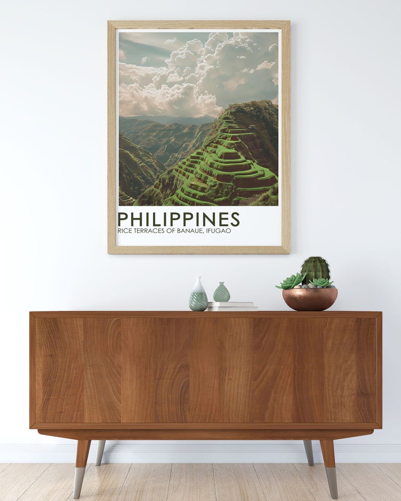 Philippines Travel Poster Banaue Ifugao Decor Rice Terraces of Banaue ...