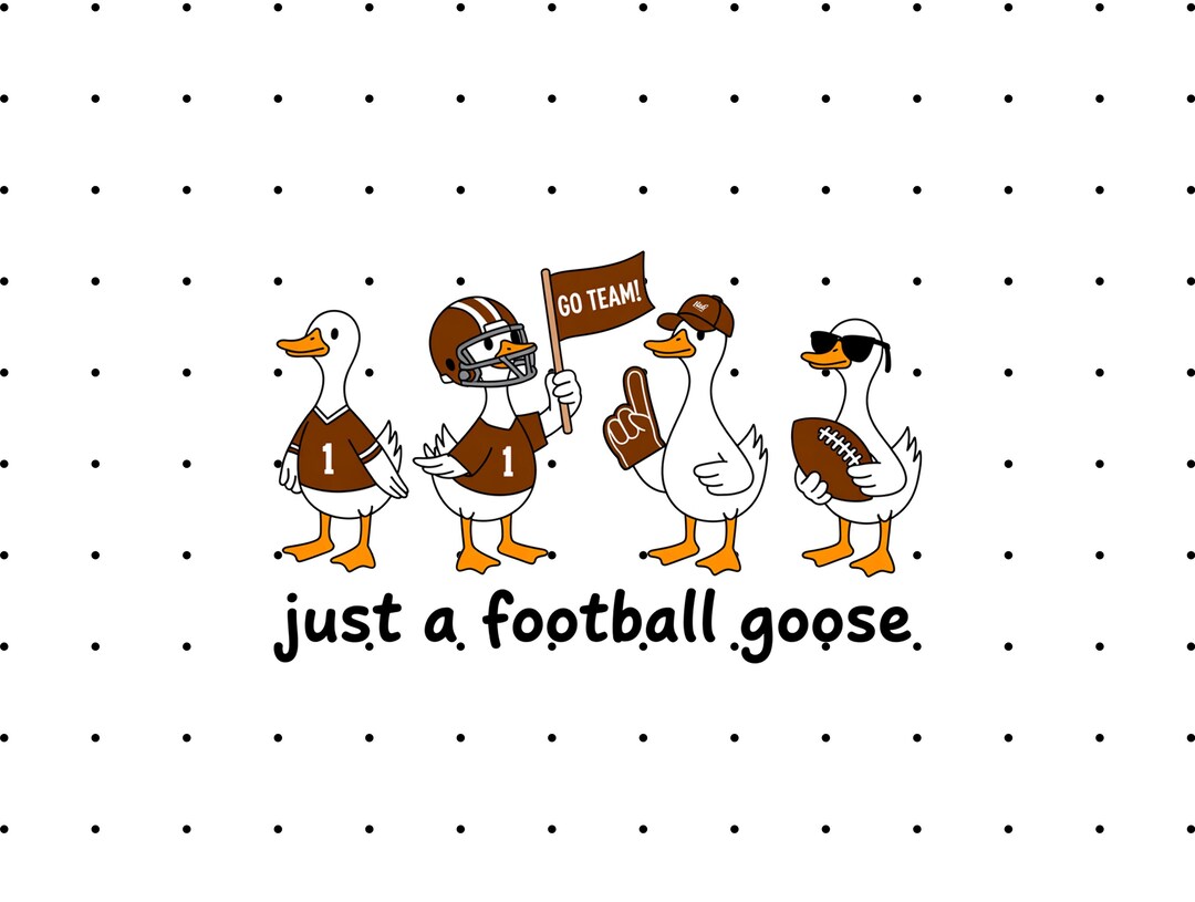 Just A Football Goose PNG - Football Season Shirt - Game Day Design ...