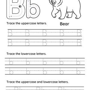 Alphabet Tracing Worksheets A-Z Number Tracing Pages ABC Handwriting ...