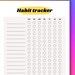 Habit Tracker - Printable Journal for Daily Routine, Goal Setting, and ...