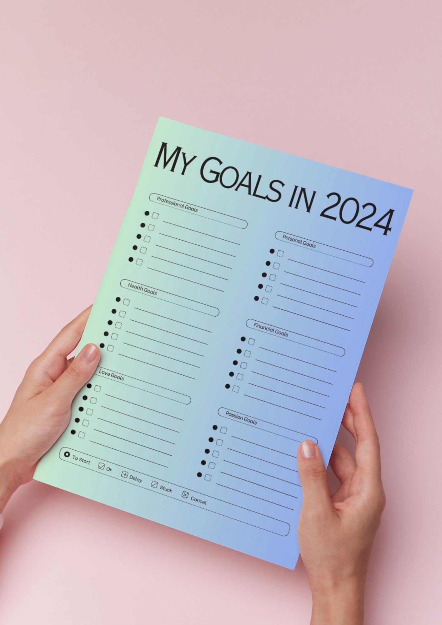 2024 Goals Planner Daily Organizer for Success and Productivity Habit ...