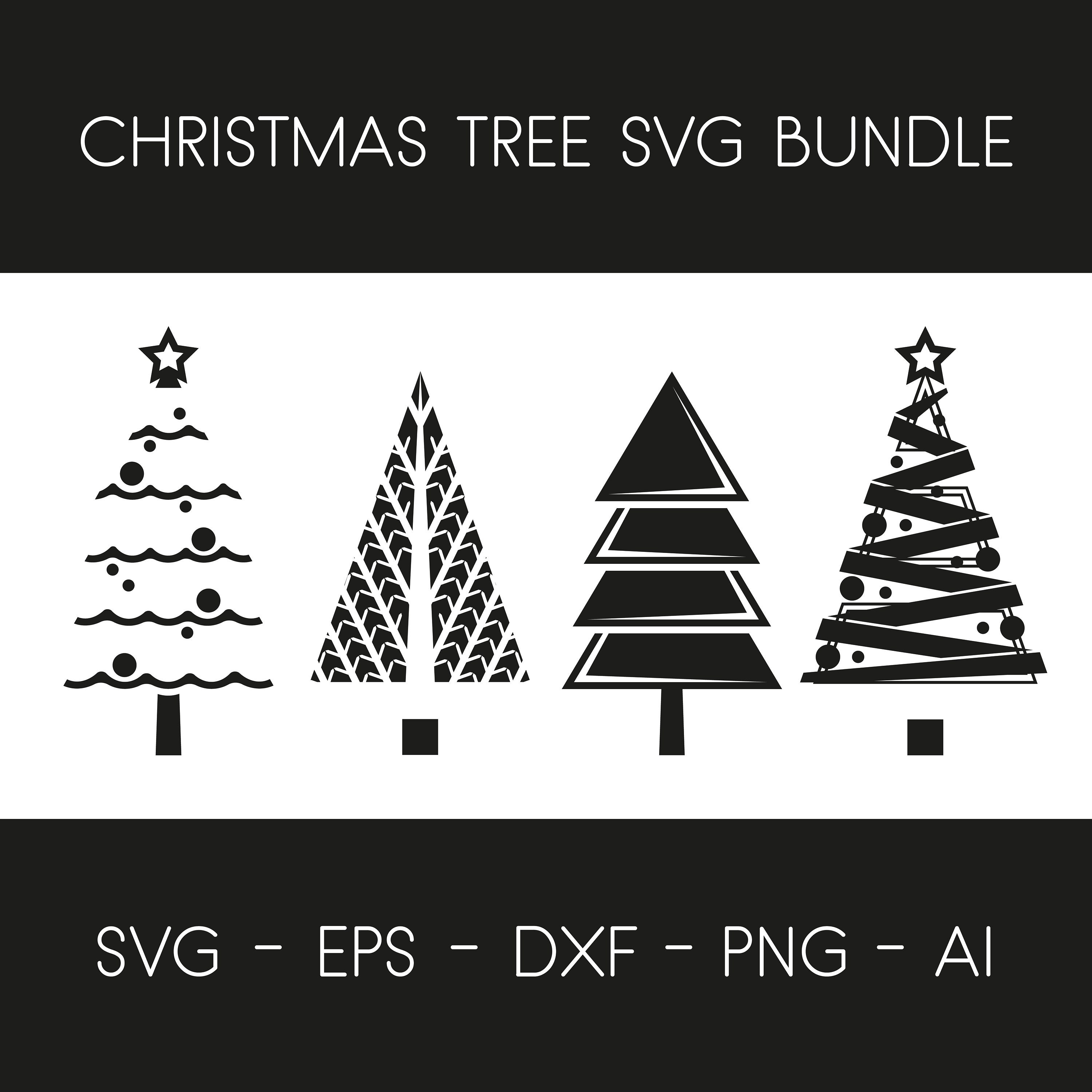 Christmas Tree SVG PNG Bundle, Christmas Tree SVG, Christmas Cut File ...