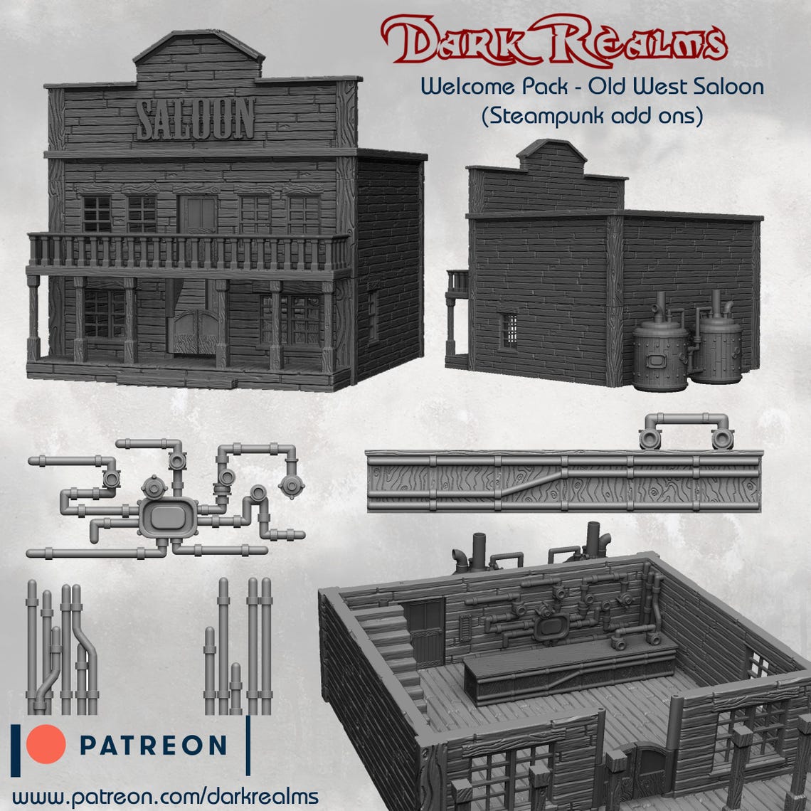 Old West Saloon | Town Terrain | DND and Warhammer - Etsy
