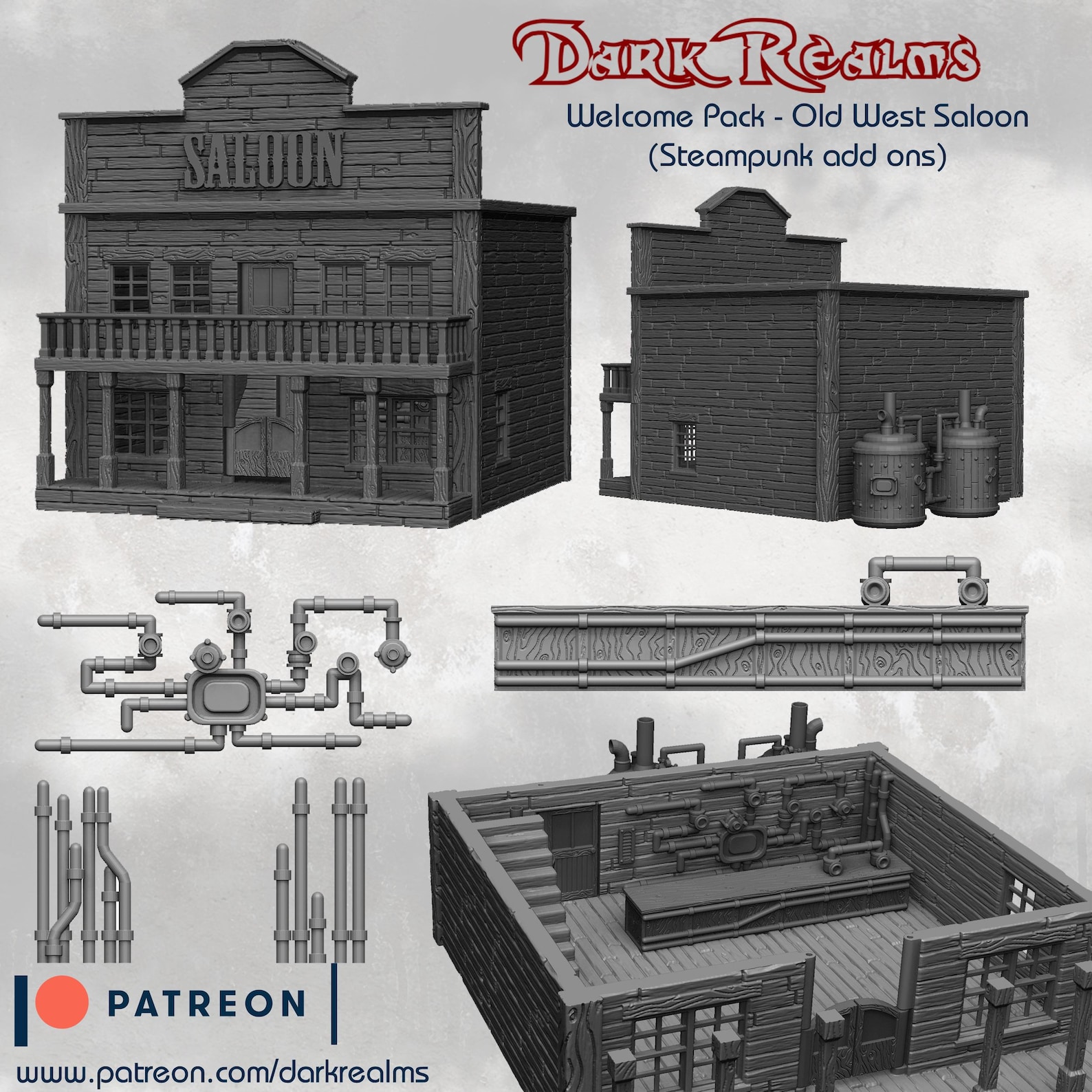 Old West Saloon | Town Terrain | DND and Warhammer - Etsy