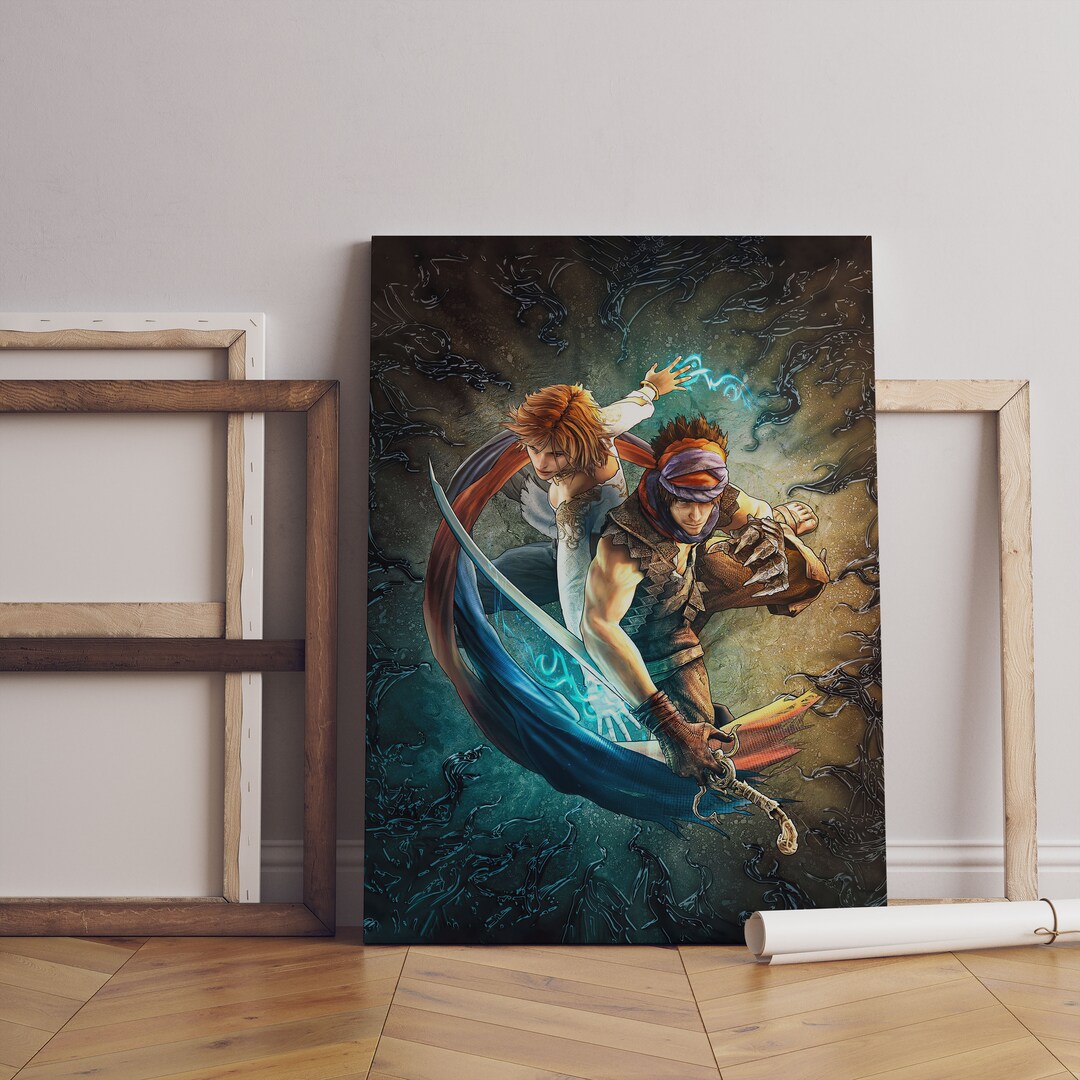 Vintage Canvas Print, Retro Video Game Art, Gaming Wall Decor, Old ...