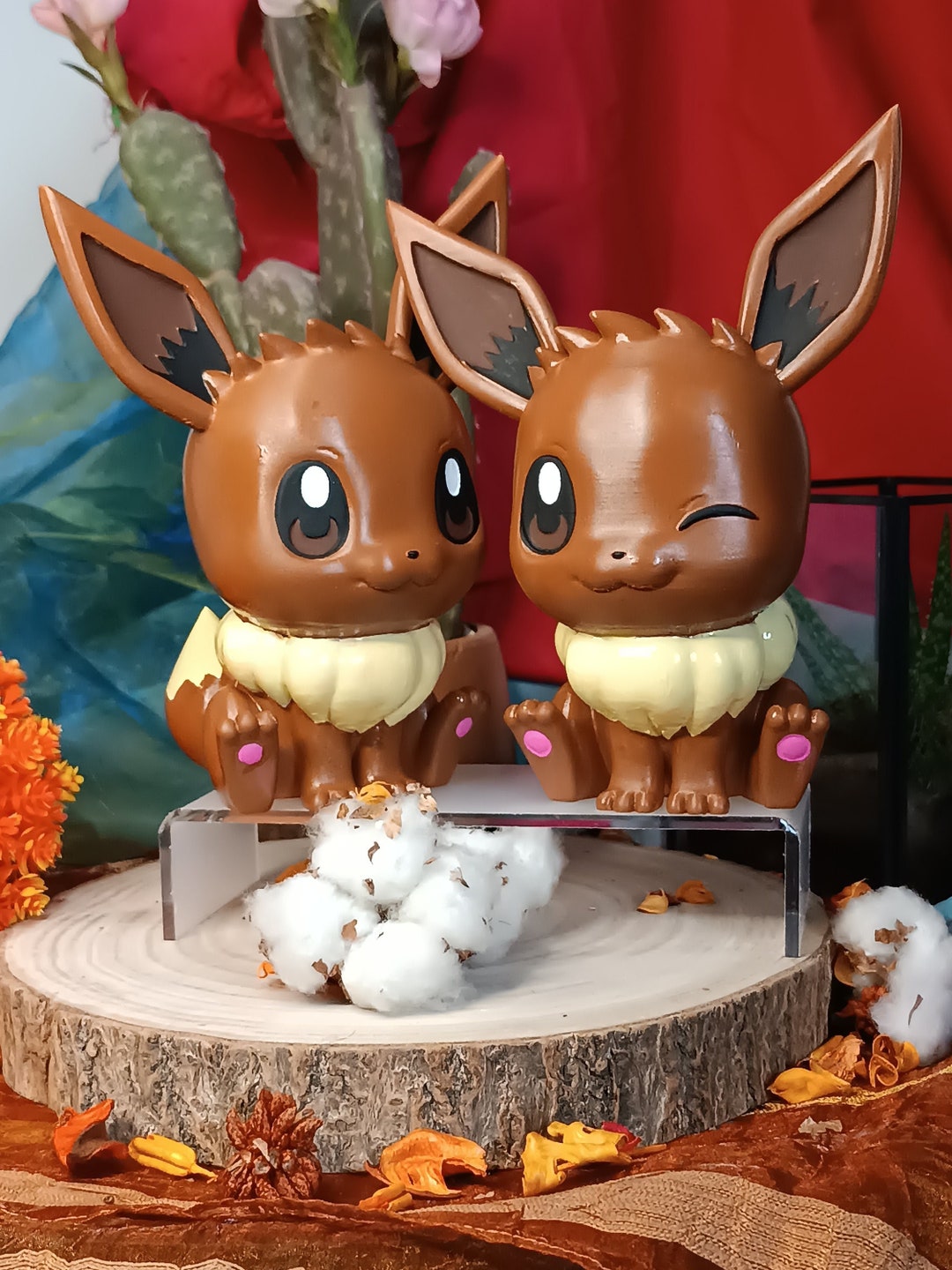 Eevee Eevee Pokemon Inspired Figurine hand Painted Valentine's Day Geek ...