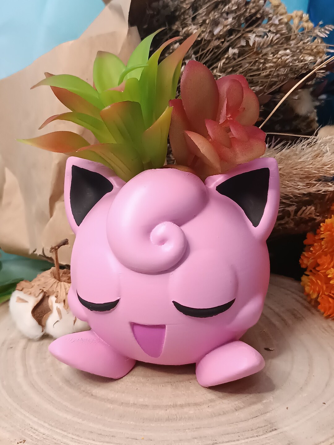 Plant Pot Pens Planter Penholder Pokemon Inspiration Jigglypuff Pink ...
