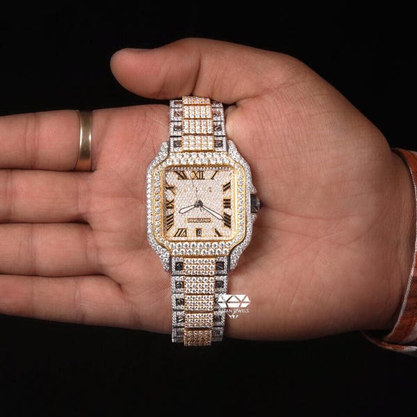 Lab Diamond Watch - Etsy