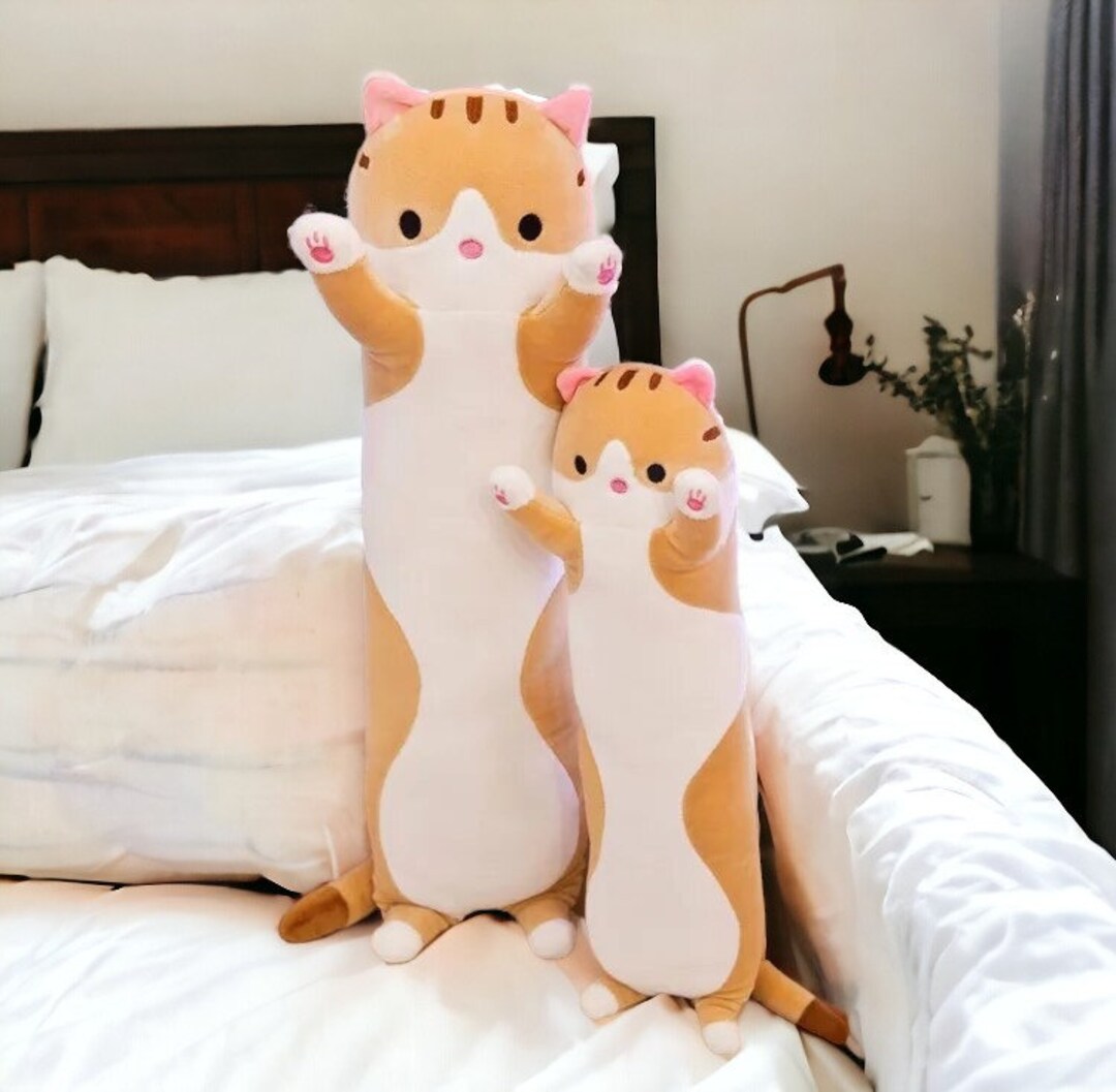 Cute Soft Cat Plushie , Stuffed Animal Cat Plush Toy , Cat Long Plushie ...