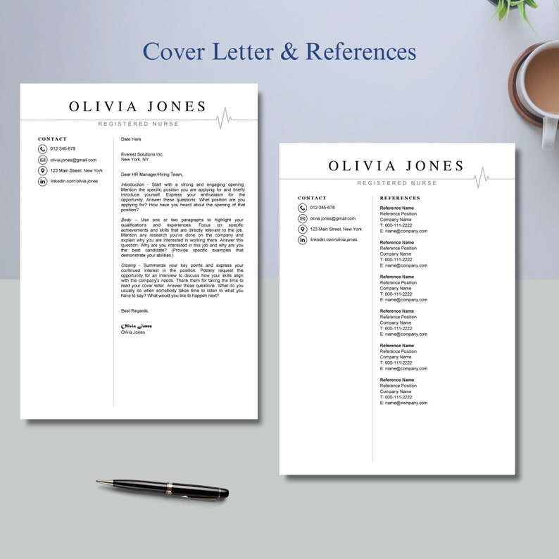 Nurse Resume Template, Resume Template Word, Resume Template Docs ...