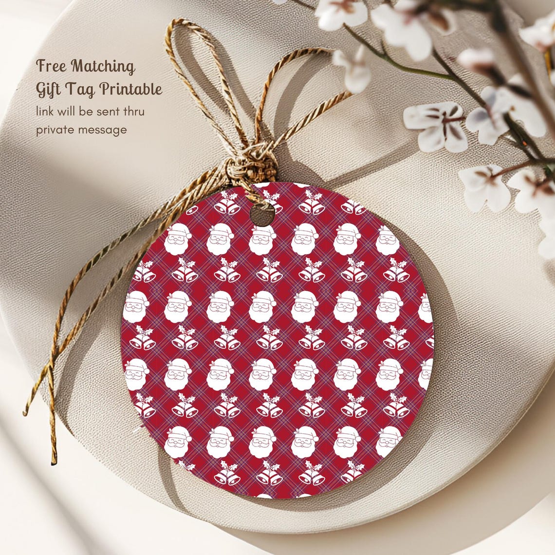 Red Christmas Wrapping Paper Santa Christmas Gifts Christmas Decor With ...