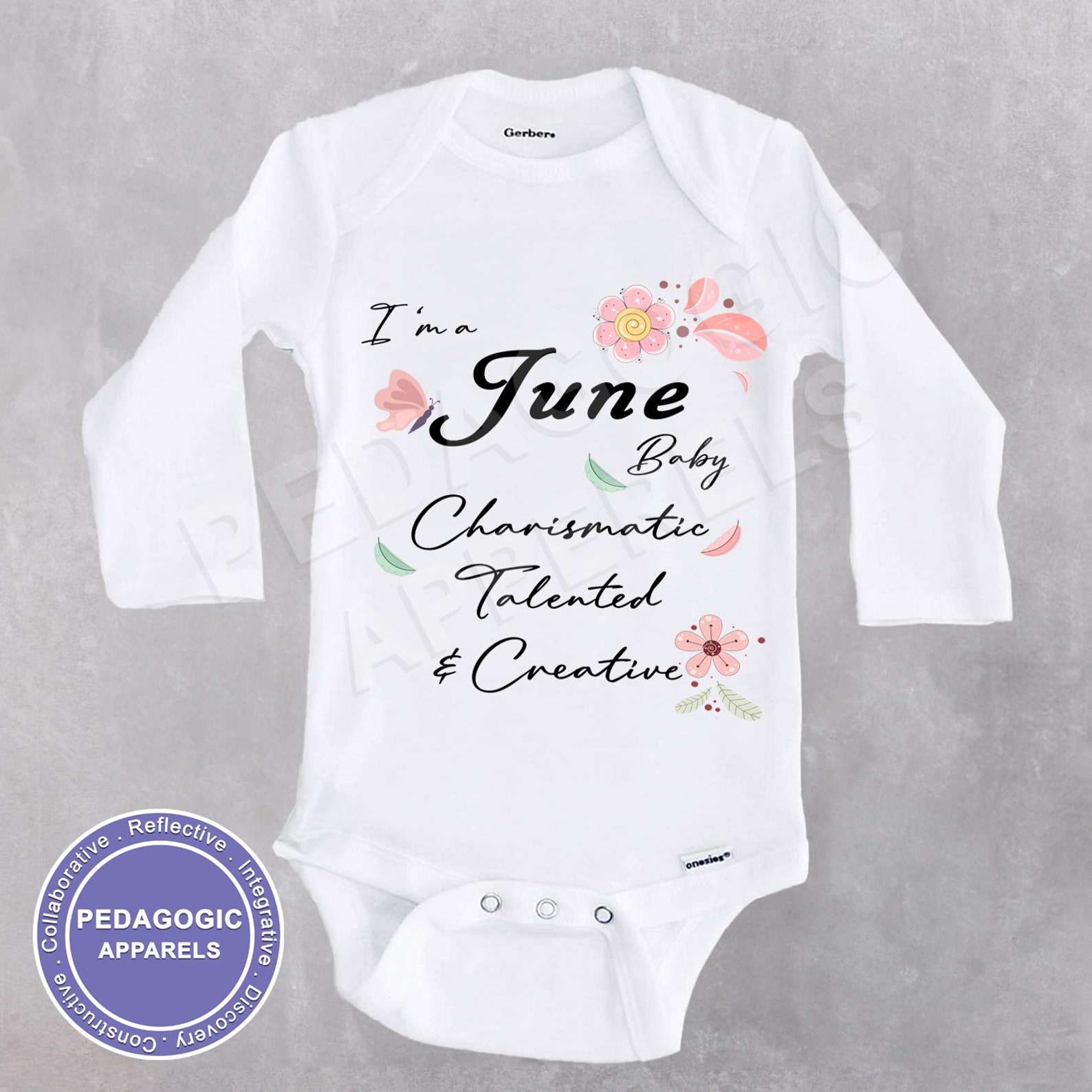 I AM A JUNE BABY Onesie® Baby Shower Gift, Custom Baby Onesies, Baby ...