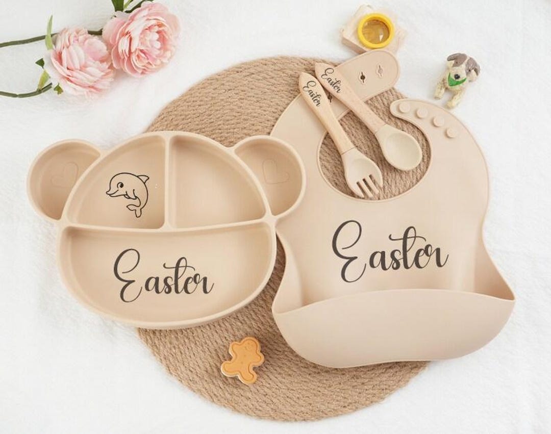 Cartoon Weaning Set for Toddler Baby Kids,personalized Silicone Weaning ...