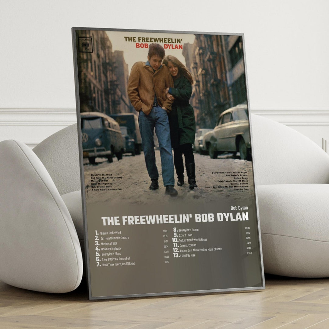 Bob Dylan the Freewheelin' Bob Dylan Album Cover Poster - Etsy UK