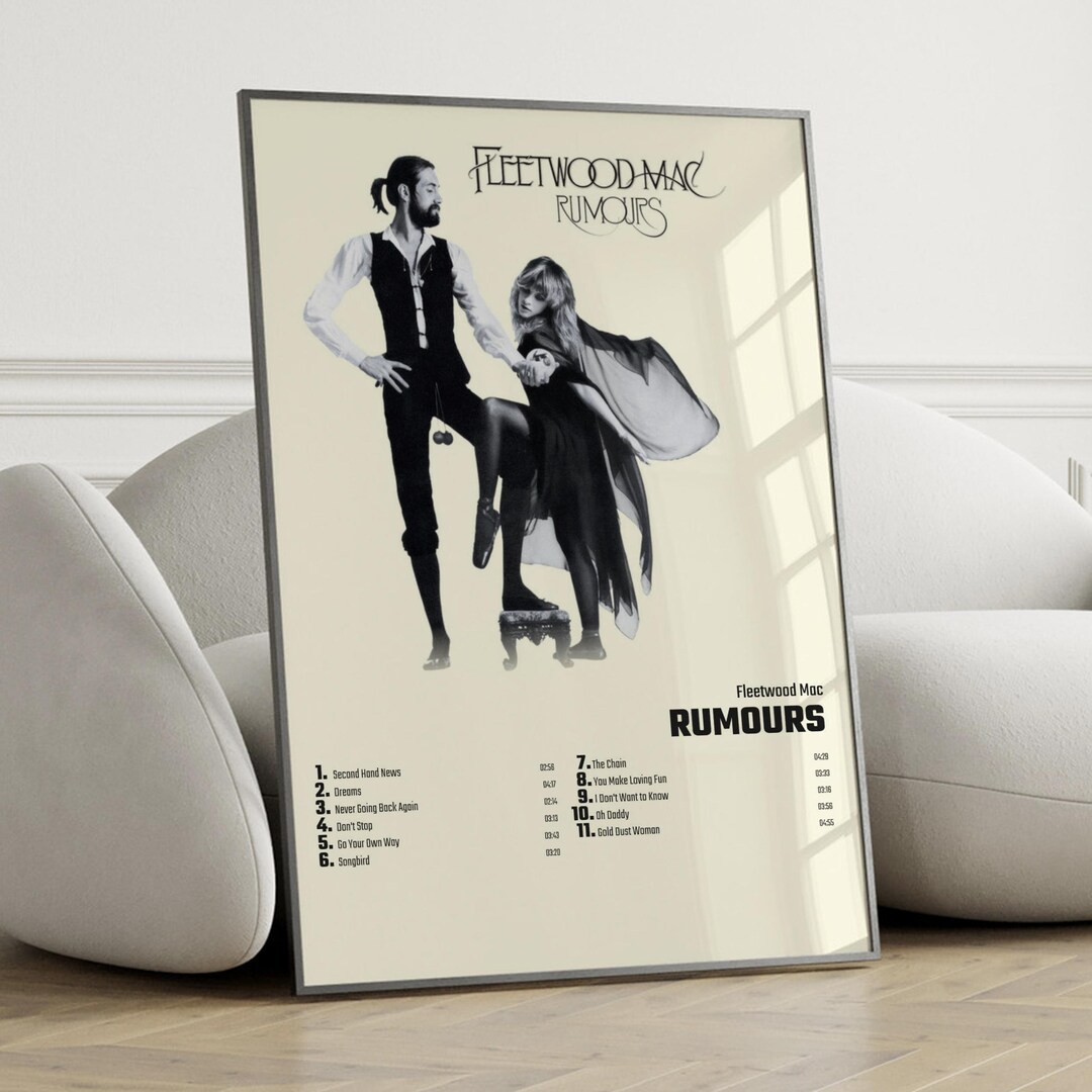 Fleetwood Mac Rumours Album Cover Poster Wall Art Fleetwood - Etsy