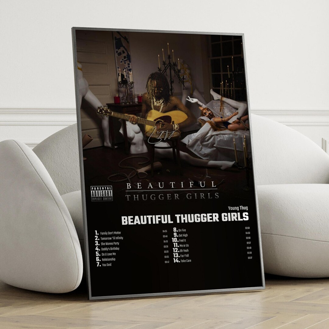 Young Thug Beautiful Thugger Girls Album Cover Poster Wall - Etsy