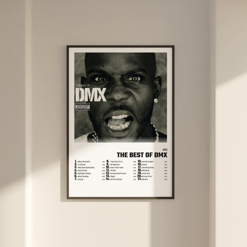 Dmx the Best of Dmx Album Cover Poster Wall Art DMX the - Etsy