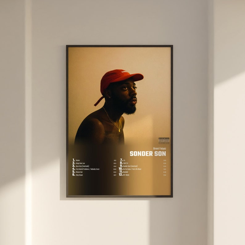 Brent Faiyaz Sonder Son Album Cover Poster Wall Art Brent - Etsy