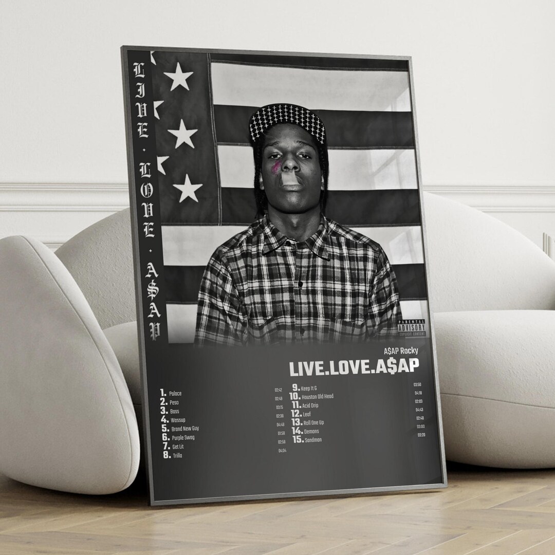 Asap Rocky Livelove.asap Album Cover Poster Wall Art AAP - Etsy