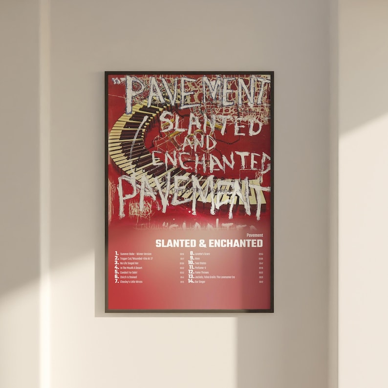 Pavement Slanted Enchanted Album Cover Poster Wall Art - Etsy