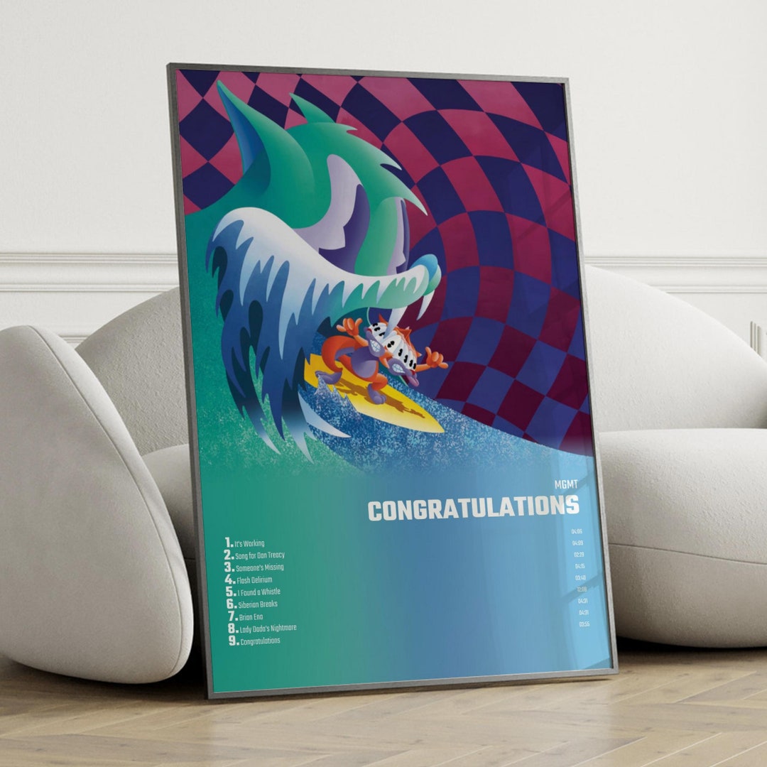 Mgmt Congratulations Album Cover Poster Wall Art MGMT - Etsy